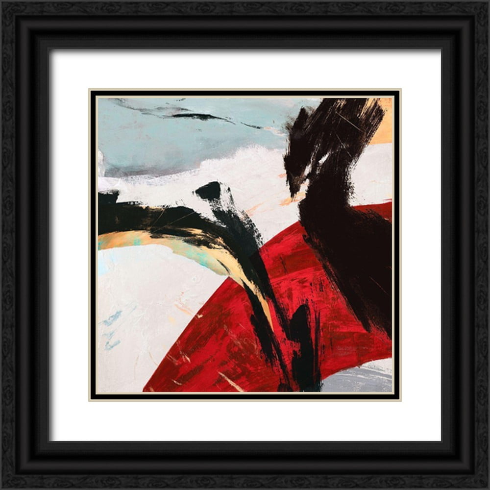 Jim, Stone 12x12 Black Ornate Wood Framed with Double Matting Museum ...