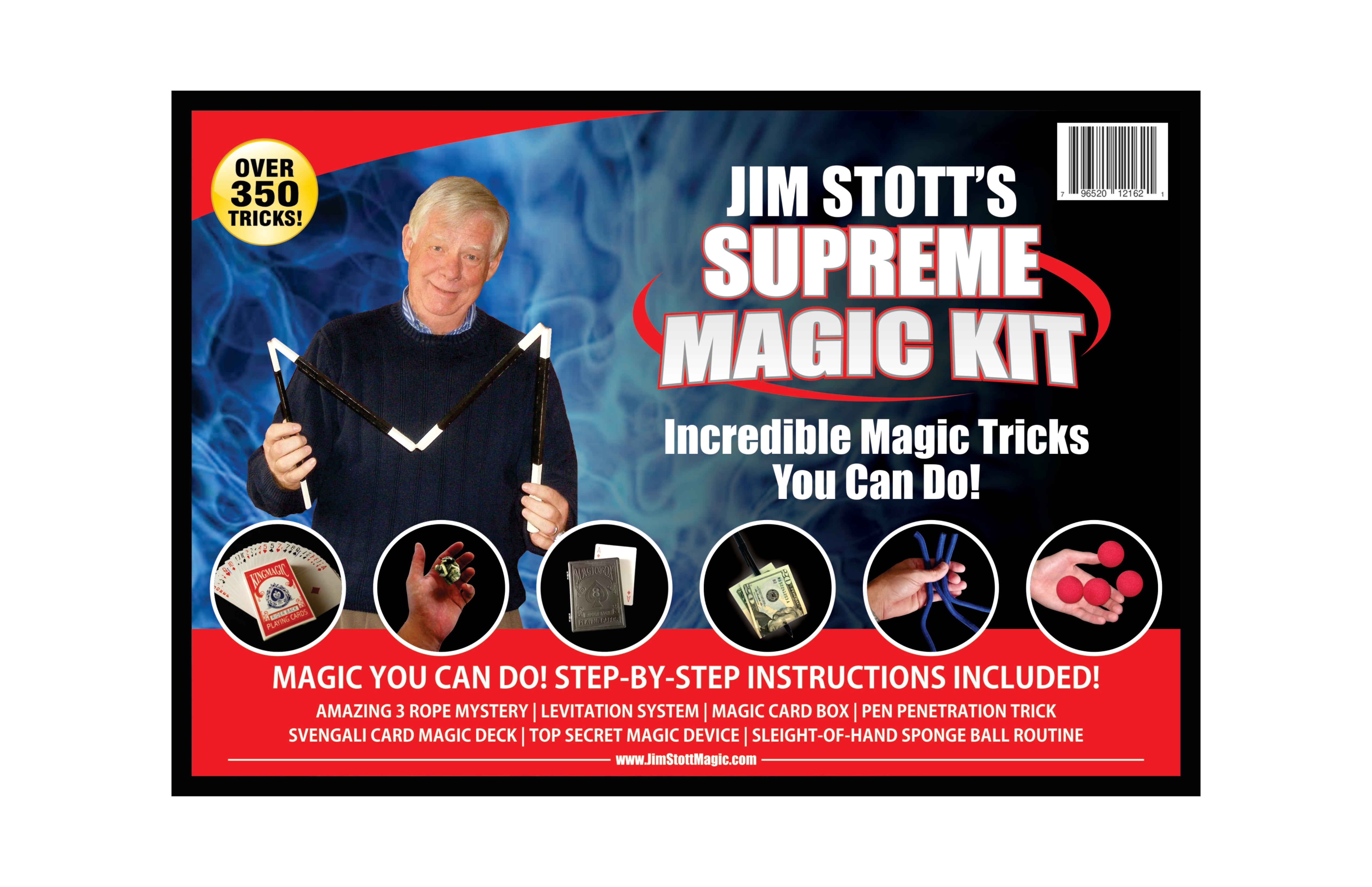 Jim Stott’s Supreme Magic Kit for All Ages – 150+ Easy Magic Tricks ...
