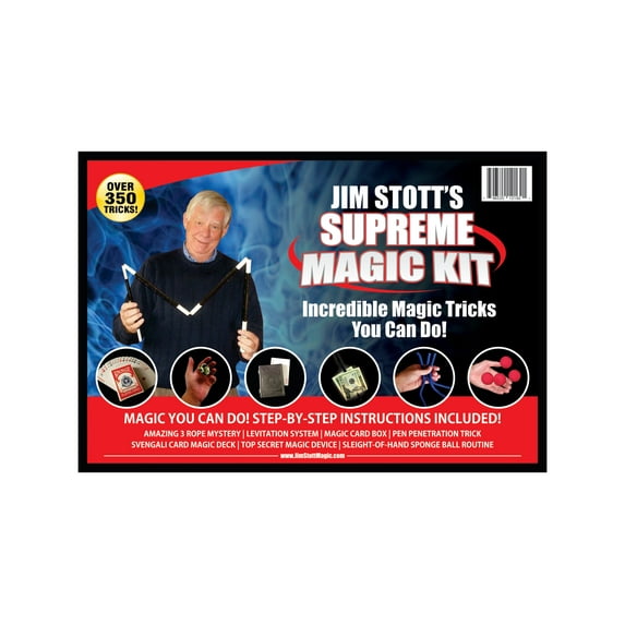 Jim Stott’s Supreme Magic Kit for All Ages – 150+ Easy Magic Tricks ...