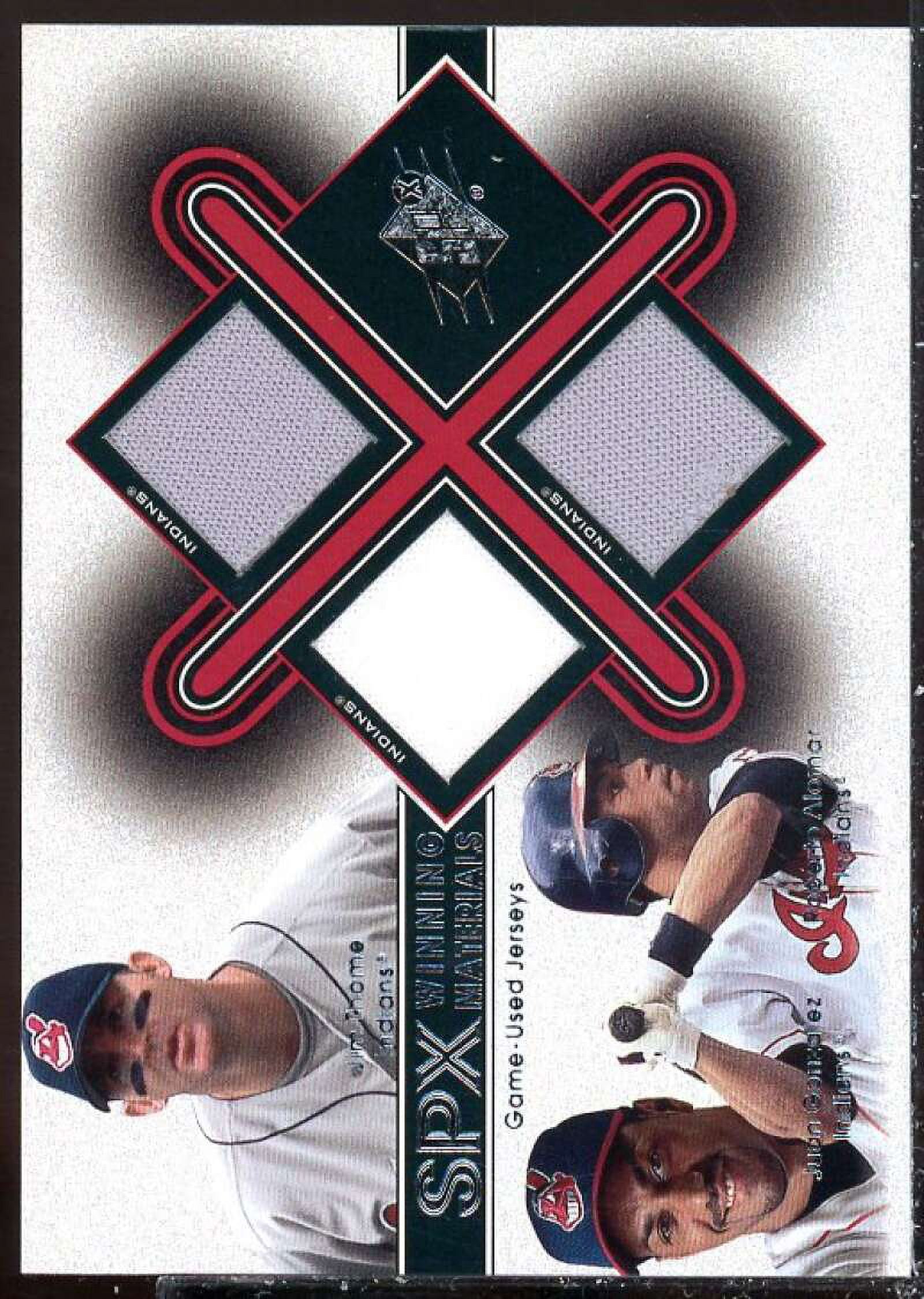 Jim Thome/Juan Gonzalez/Alomar 2001 SPx Winning Materials Update Trios ...