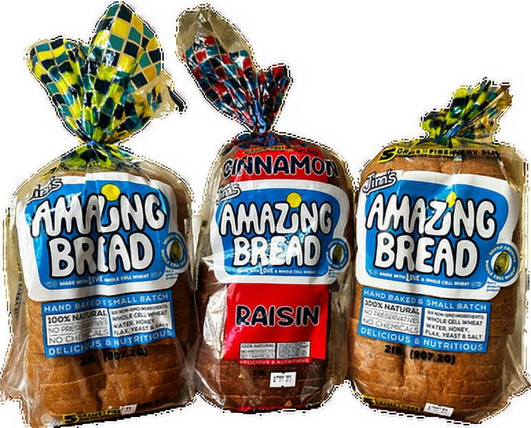 Jim's Amazing Bread with Cinnamon Raisin Bread - Combo 3 Pack - Walmart.com