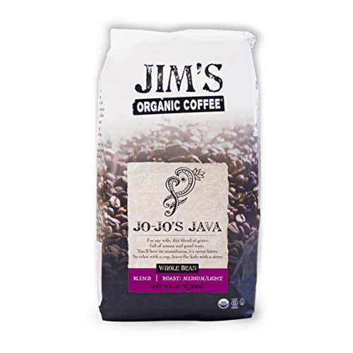 Jim’s Organic Coffee – Jo-Jo’s Java Blend – Medium/Light Roast, Whole ...