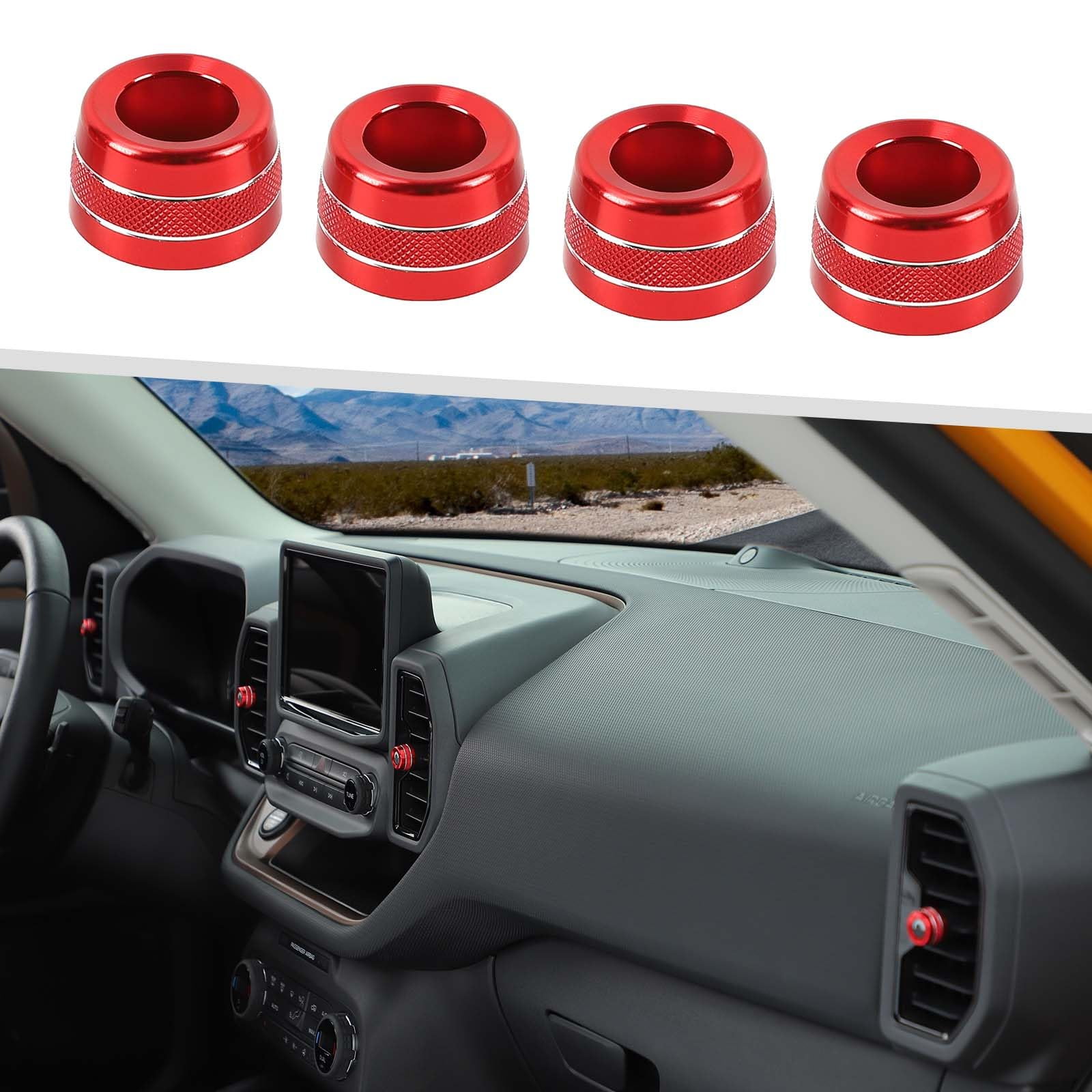 Jimen Compatible with Ford RE32 Bronco Sport 2021-2023, 4PCS Center ...
