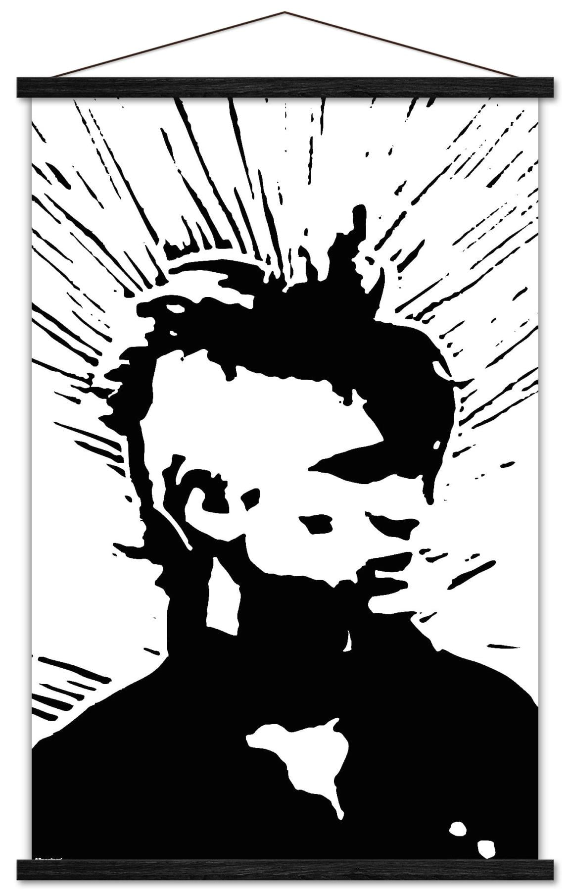Jimi Dams - MoHawk Wall Poster with Magnetic Frame, 22.375" x 34 ...