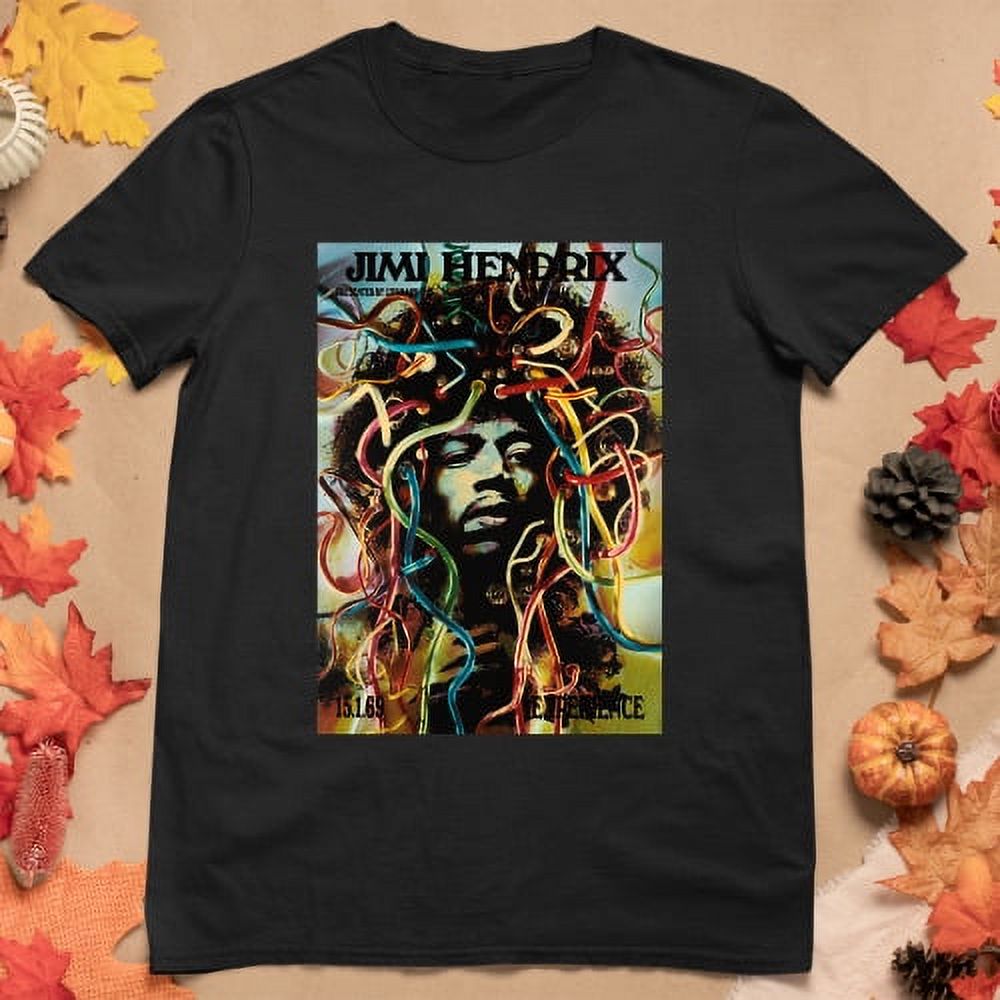 Jimi Hendrix - A Magic Time Album Cover Black Unisex S-234XL T-Shirt ...