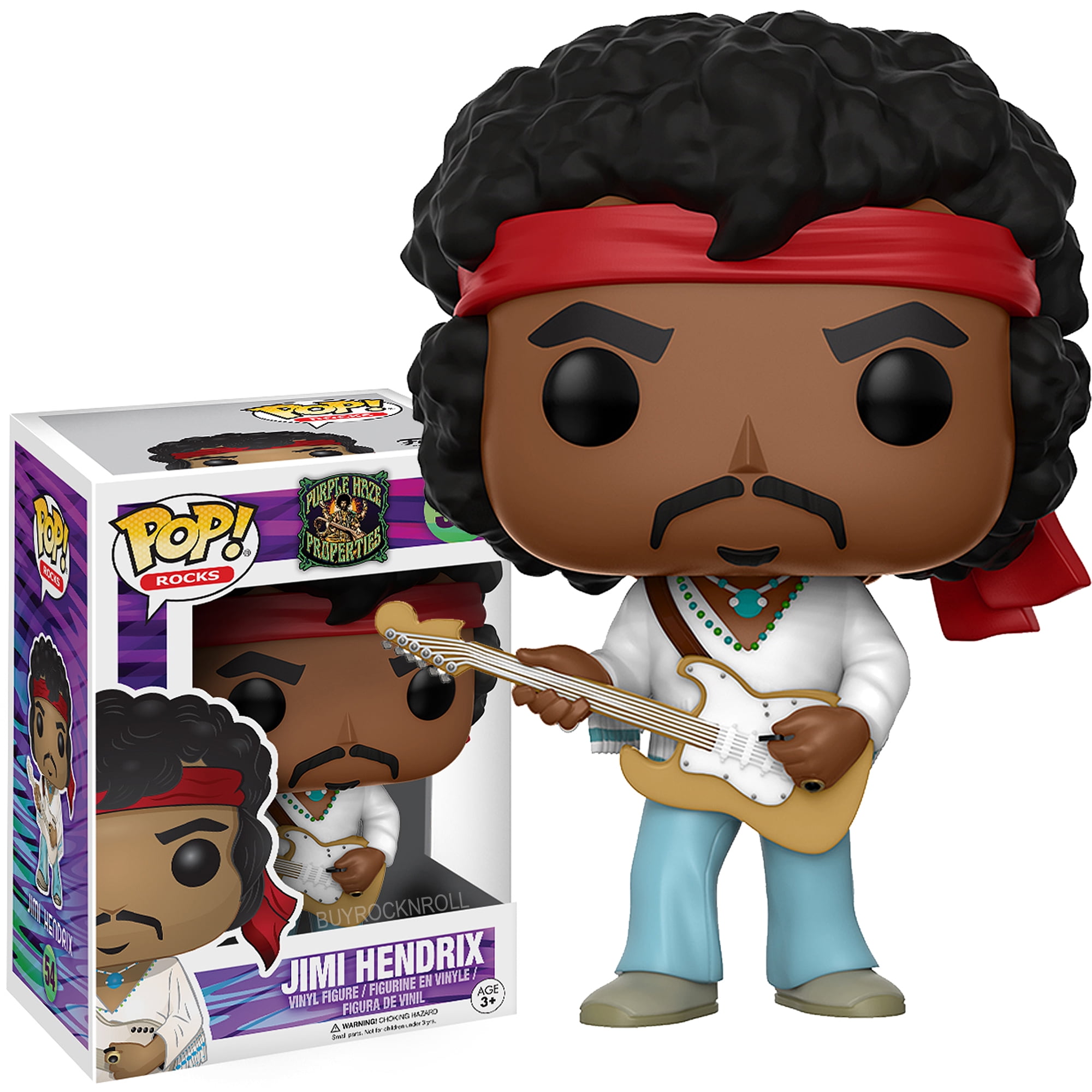 Jimi Hendrix Collectible 2017 Funko POP! Rocks Woodstock Figure #54 ...