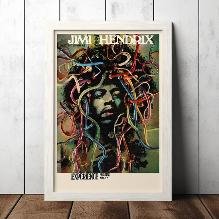 Jimi Hendrix Concert Poster Vintage Jimi Hendrix Experience Vintage