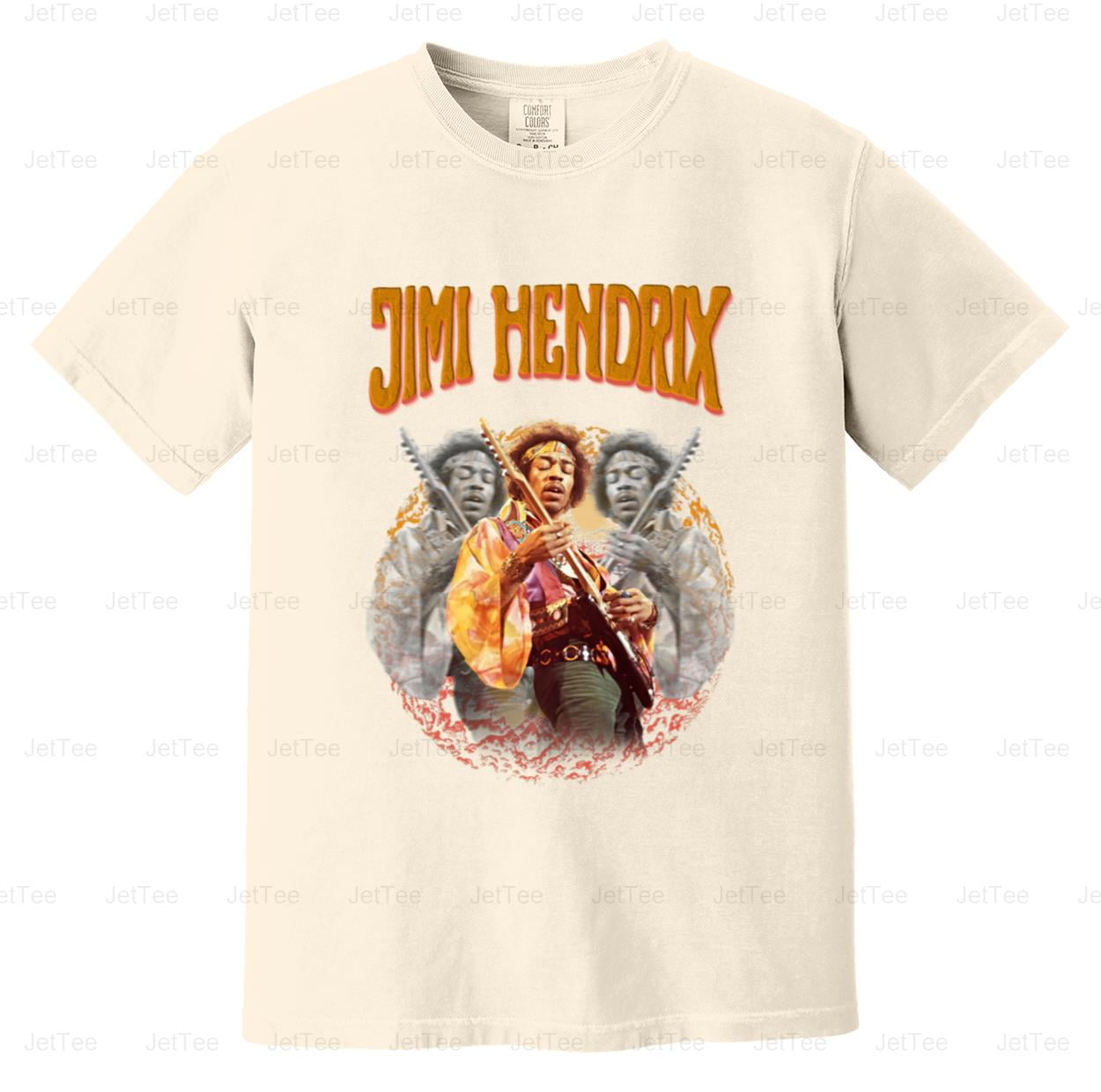 Jimi Hendrix Legendary Guitar God Rock Music Icon Vintage Retro Art ...
