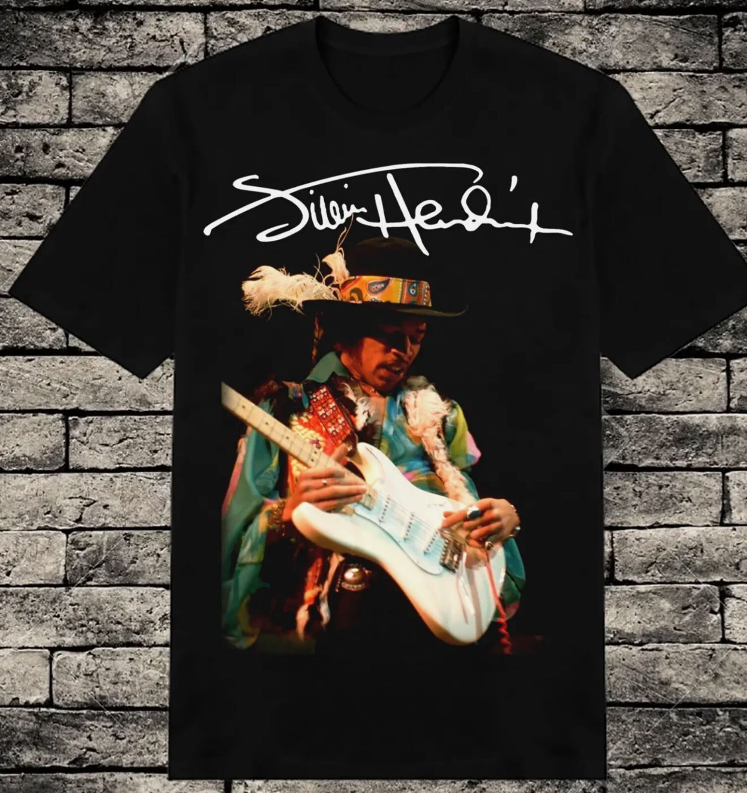 Jimi Hendrix Singer Cotton Gift For Fan Black All Size Unisex Tee Shirt ...