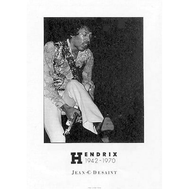 Jimi Hendrix Black And White Poster