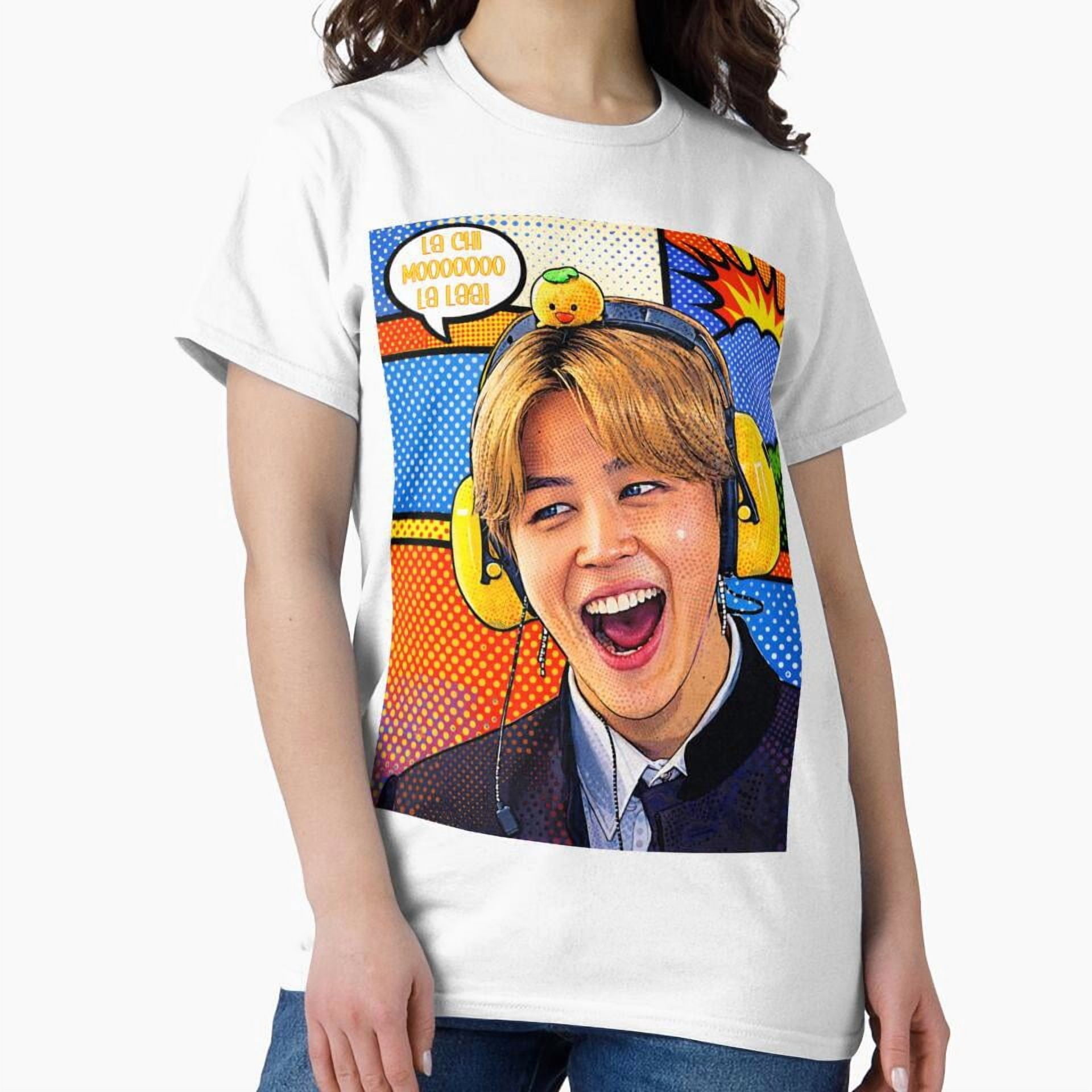 Jimin Lachimolala Colourful Pop Art Fan T-Shirt - Walmart.com