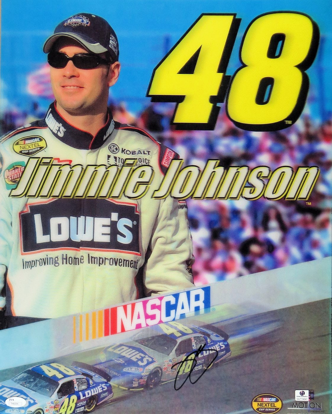 Jimmie Johnson Signed Autographed 16X20 3D Poster Nascar Lowe's #48 JSA T48266 - Walmart.com