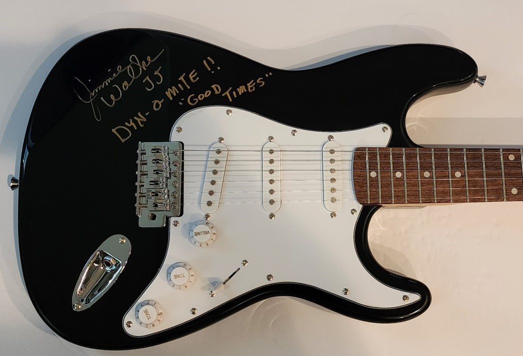 Jimmie Walker Autographed Electric Guitar Commedian "Goodtimes" JSA ...