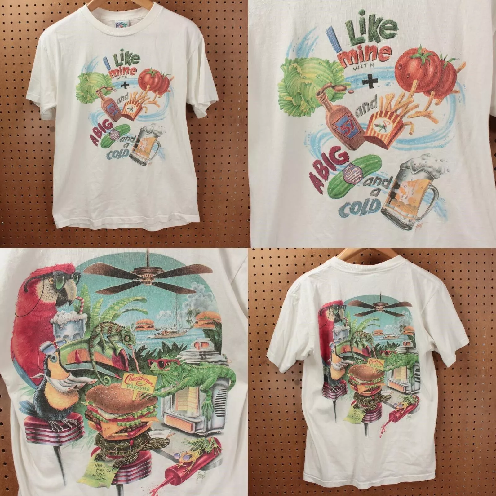 Jimmy Buffet Cheeseburger In Paradise 1995 Two-Sided T Shirt - Walmart.com