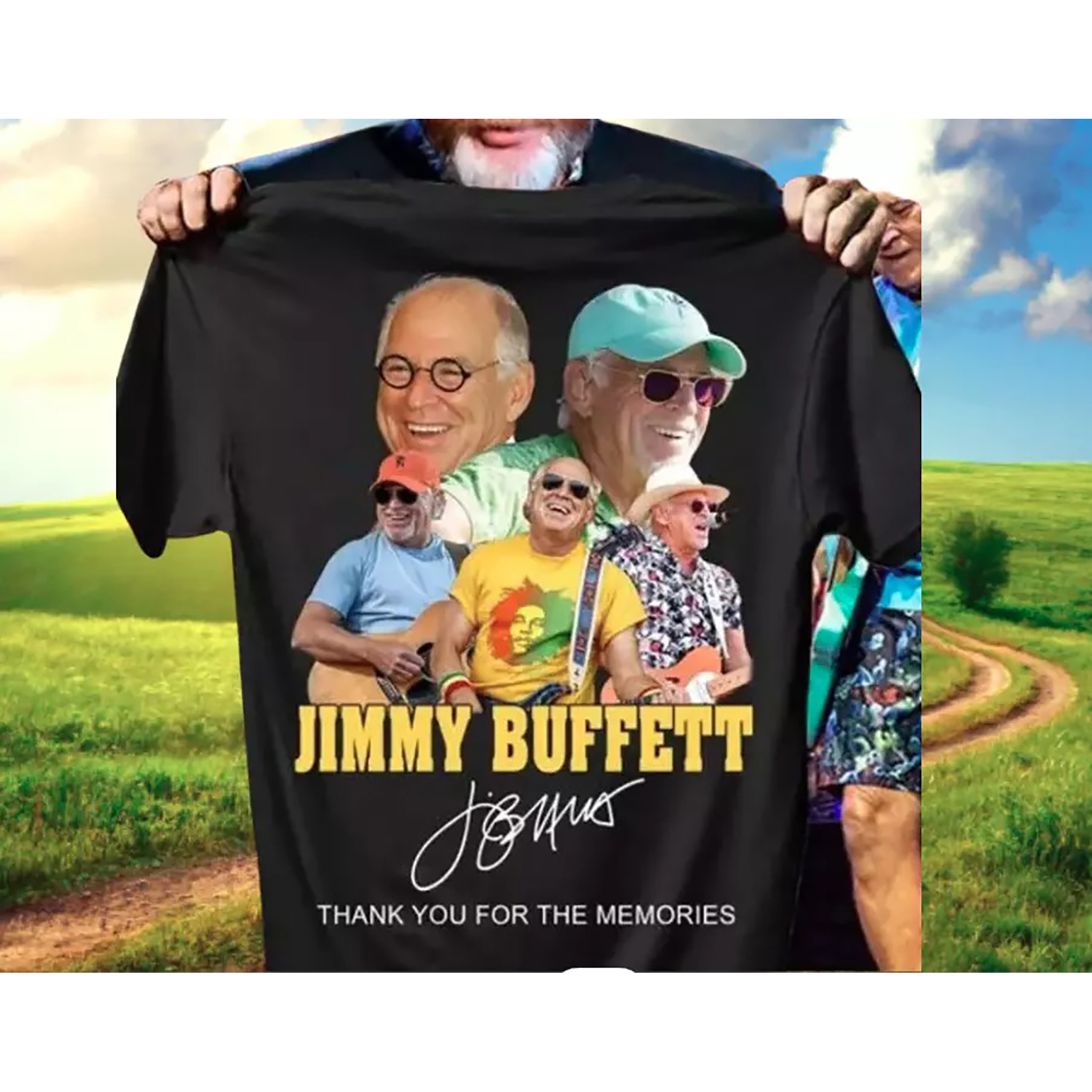 Jimmy Buffet Thank You For The Memories Tshirt, Rip Jimmy Buffett Shirt ...