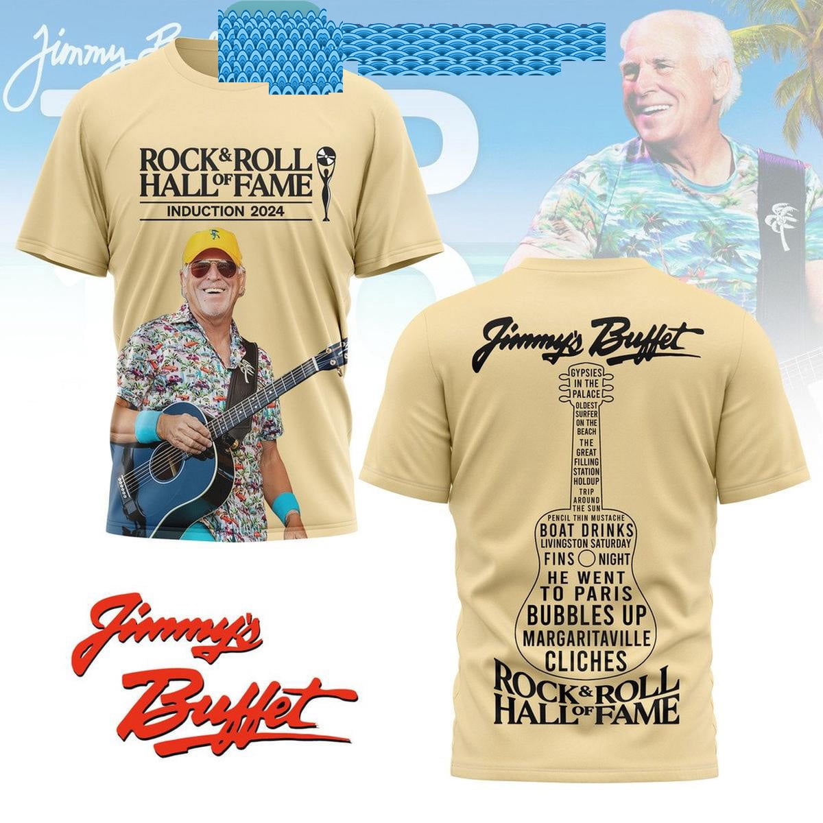 Jimmy Buffett Introduction 2024 Hall Of Fame Rock And Roll Hoodie T ...