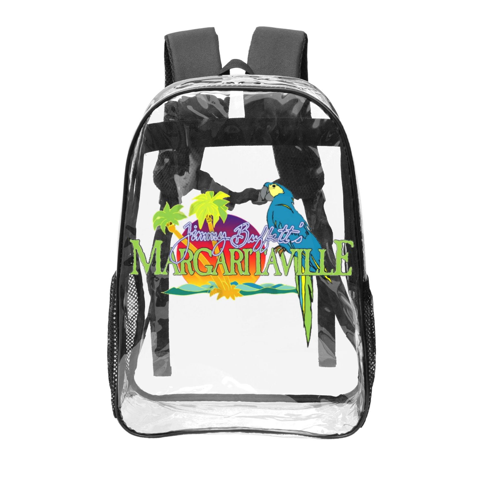 Jimmy Buffett Margaritaville Transparent Backpack Fashion Travel ...