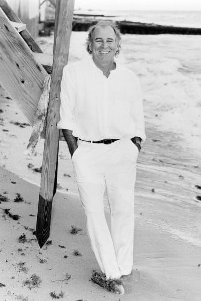 Jimmy Buffett Posing On Beach 24X36 Poster - Walmart.com