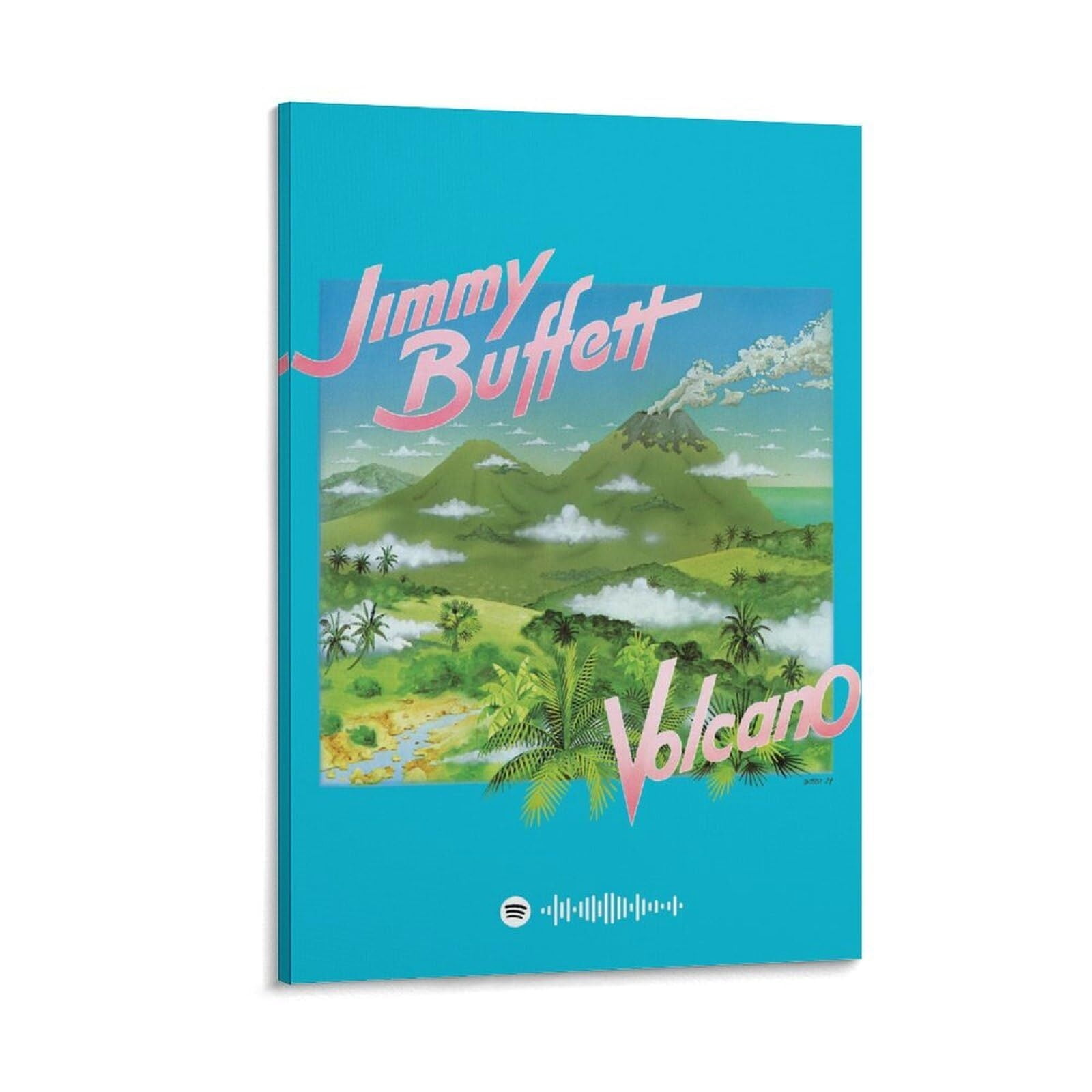 Jimmy Buffett Volcano Canvas Poster Wall Decorative Art Painting Living ...