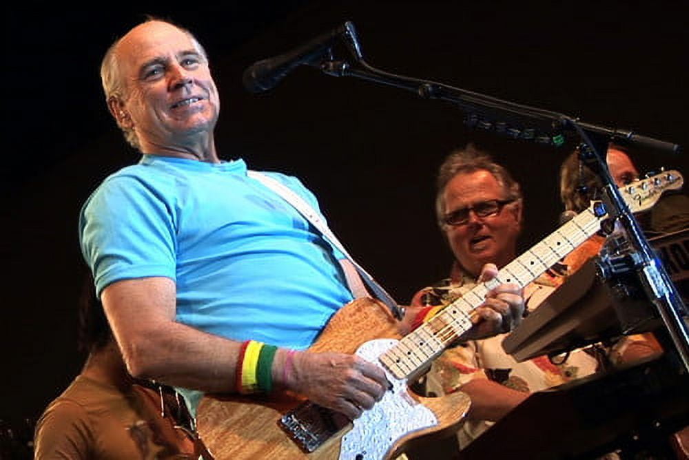 Jimmy Buffett With Guitar On Stage 24X36 Poster - Walmart.com