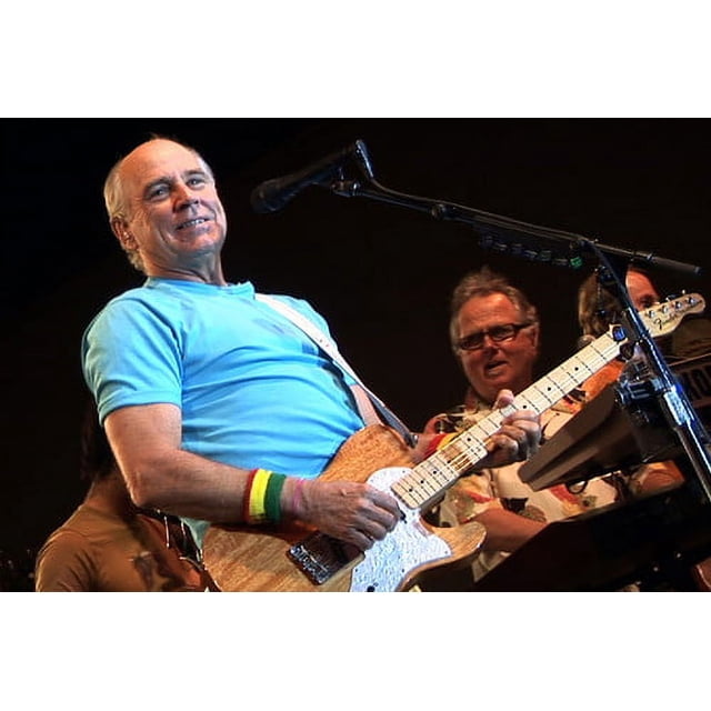 Jimmy Buffett With Guitar On Stage 24X36 Poster - Walmart.com