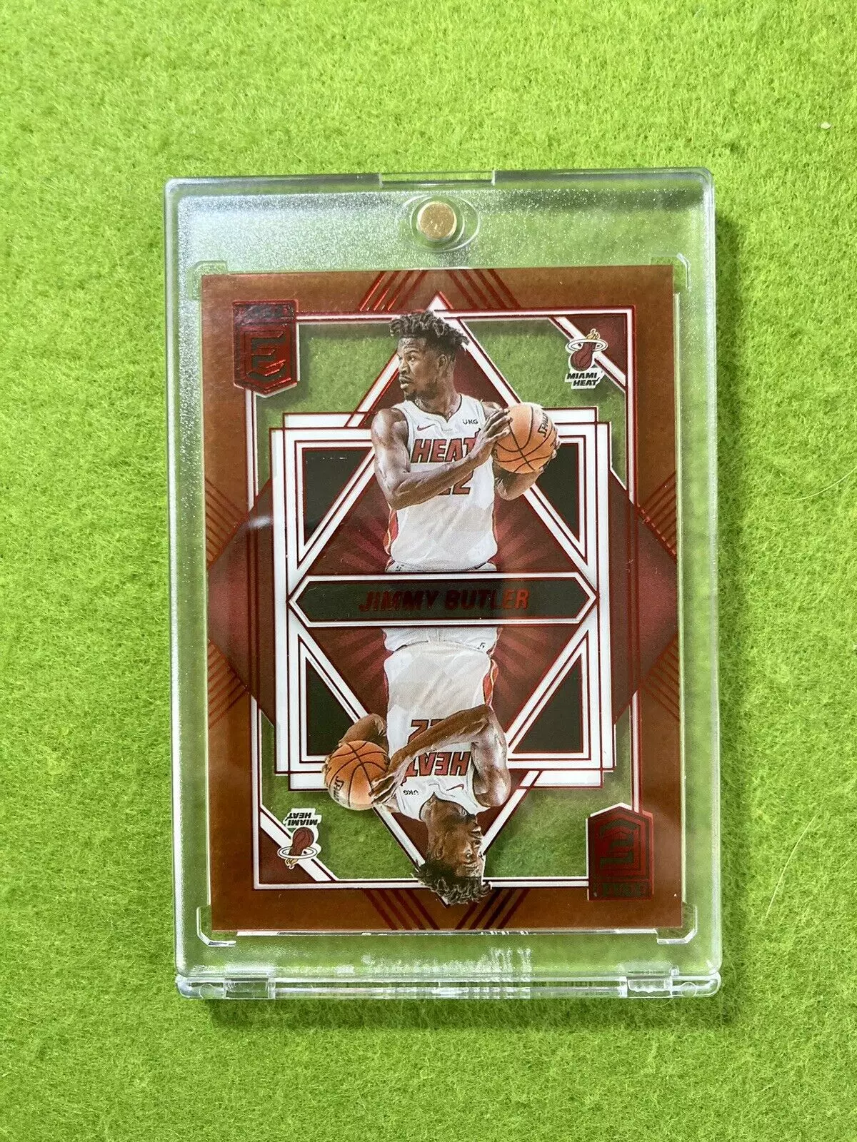Jimmy Butler ASIA RED CLEAR SSP CARD MIAMI HEAT SP 2021 Elite Deck MAKE ...