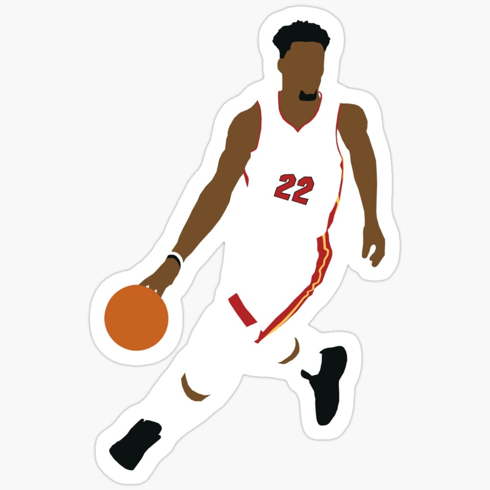 Jimmy Butler Dribbling Sticker Phone Decal Water Bottle Stickers Car ...