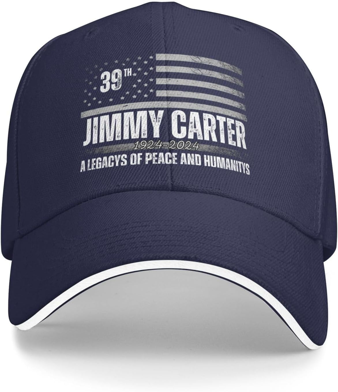 Jimmy-Carter 1924-2024 USA Legacy 39th President Tribute Hat Baseball ...