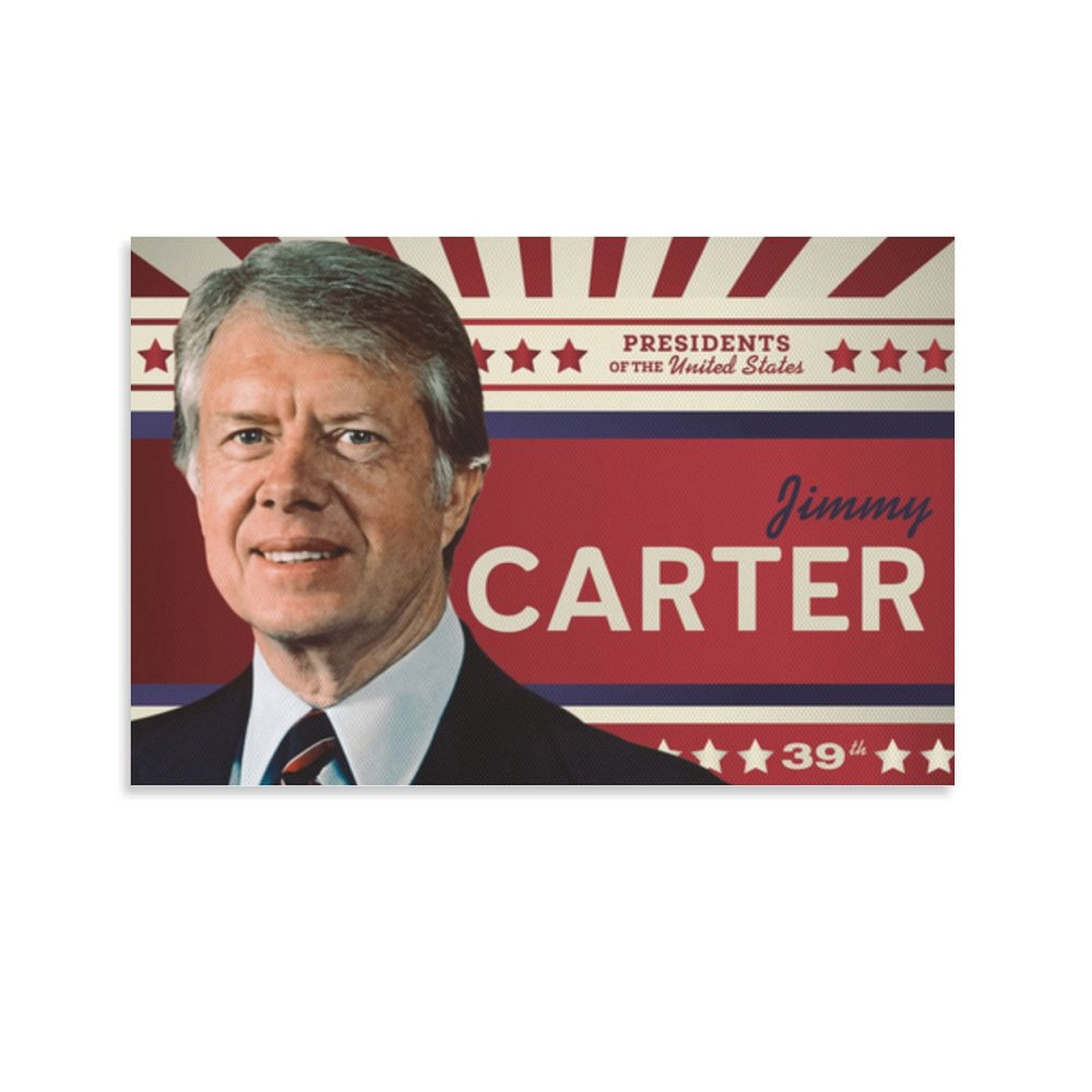Jimmy Carter Former President 100 Years Old (24) Canvas Wall Art Poster ...