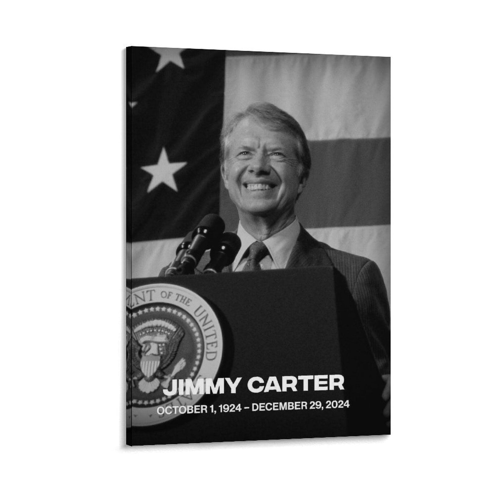 Jimmy Carter Former President 100 Years Old (34) Canvas Poster Wall Art ...