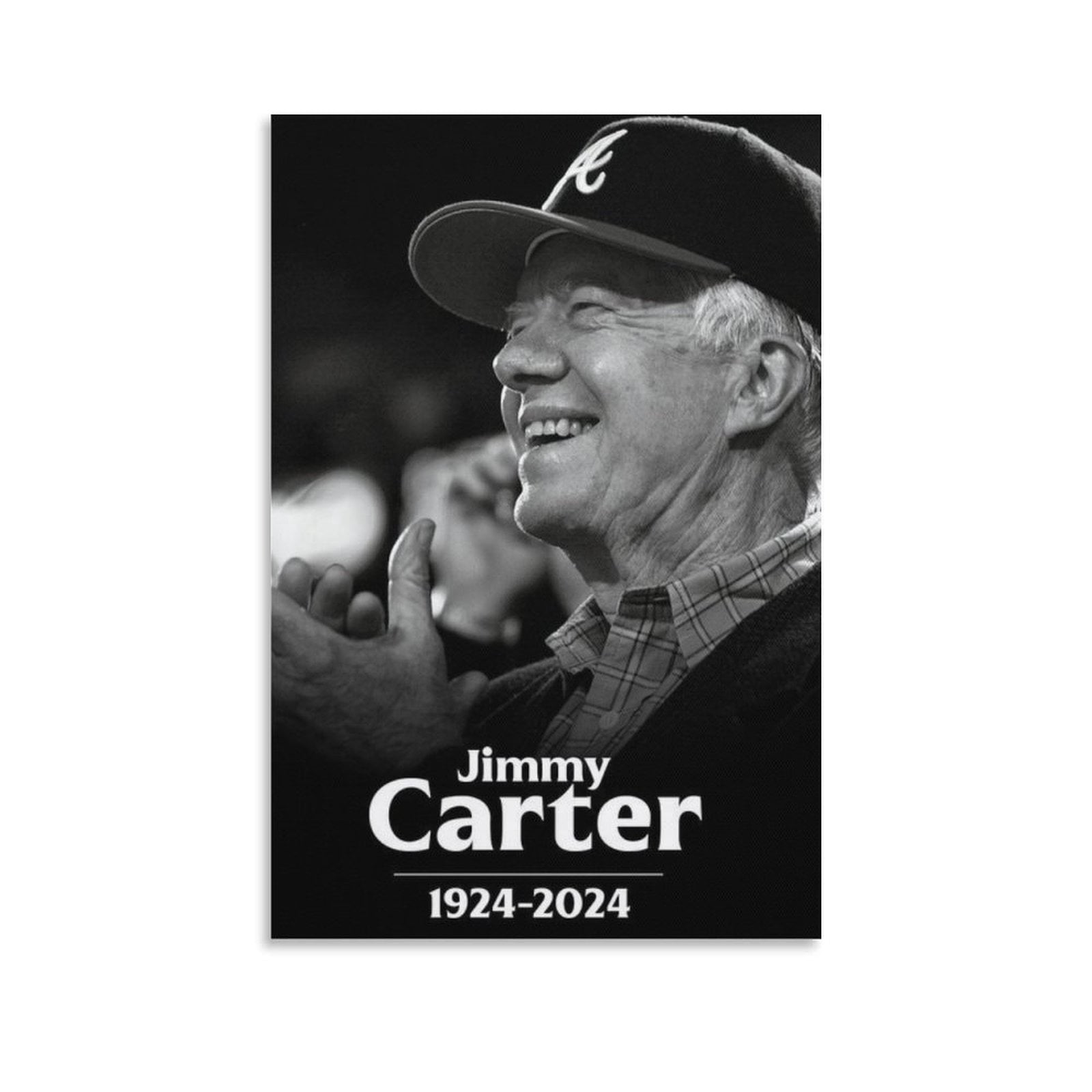 Jimmy Carter Former President 100 Years Old (38) Artworks Canvas Poster ...
