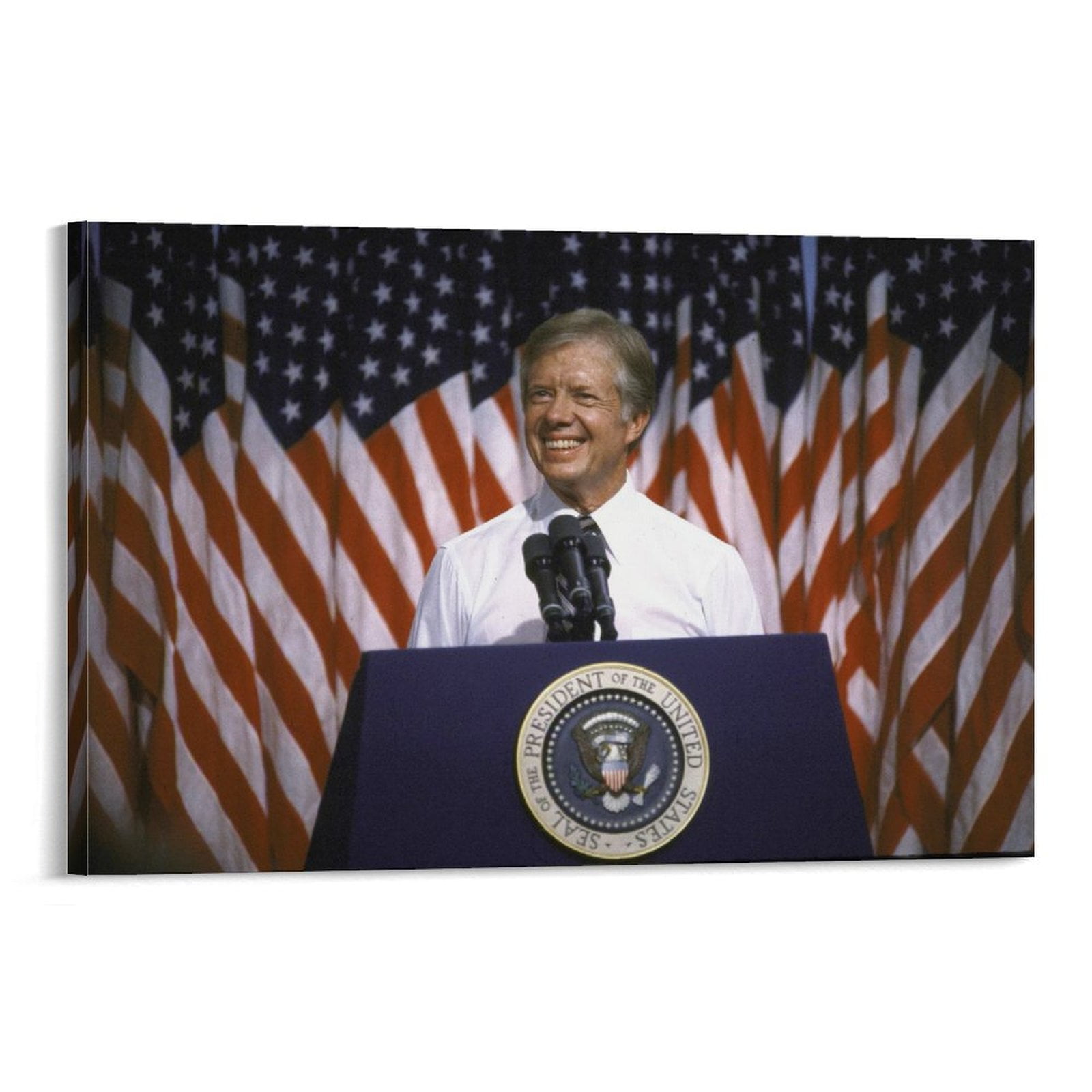 Jimmy Carter Former President 100 Years Old (41) Painting On Canvas ...