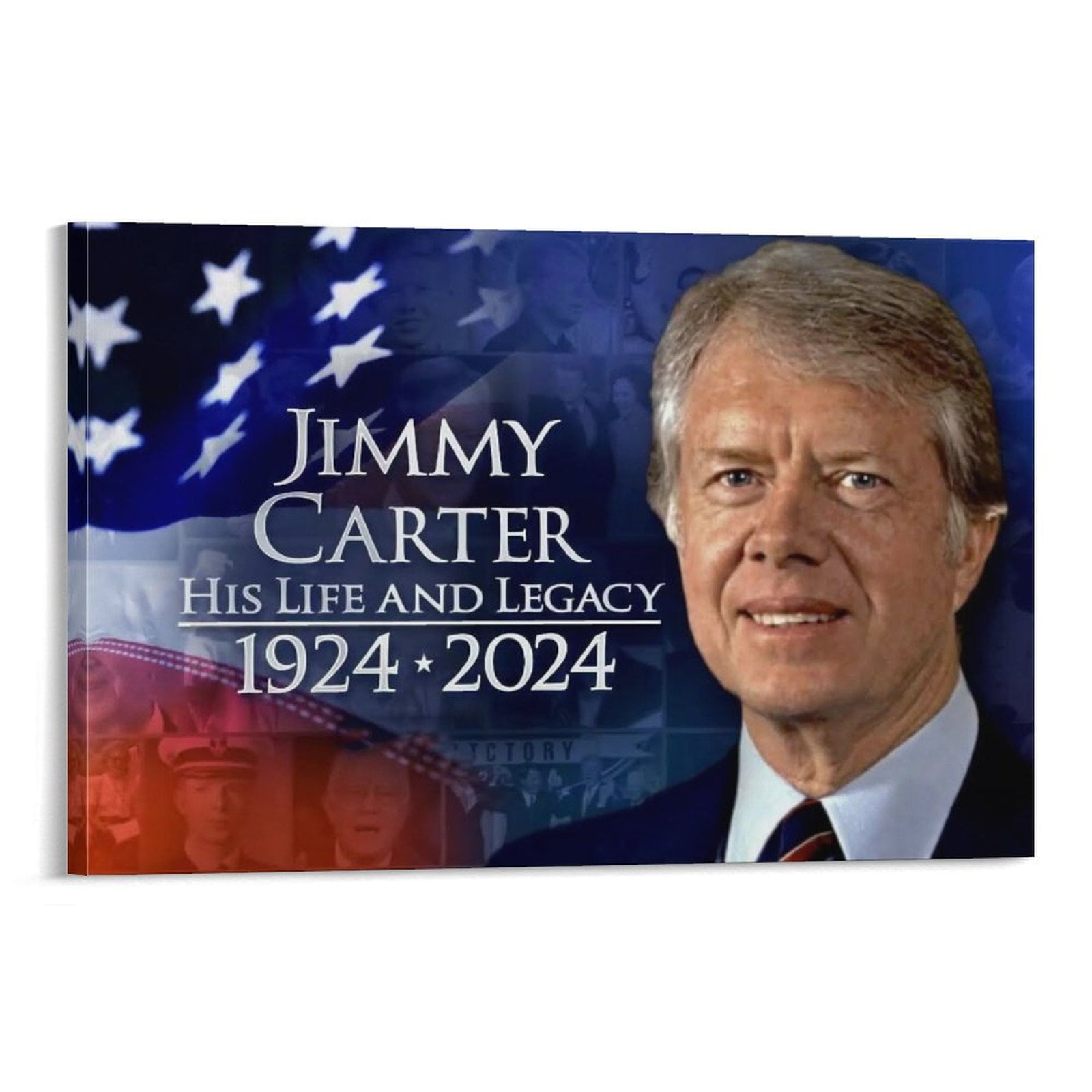 Jimmy Carter Former President 100 Years Old (52) Canvas Art Poster and ...