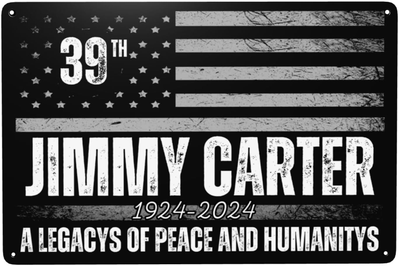 Jimmy-Carter Metal Tin Sign 8x12 Inch - Walmart.com