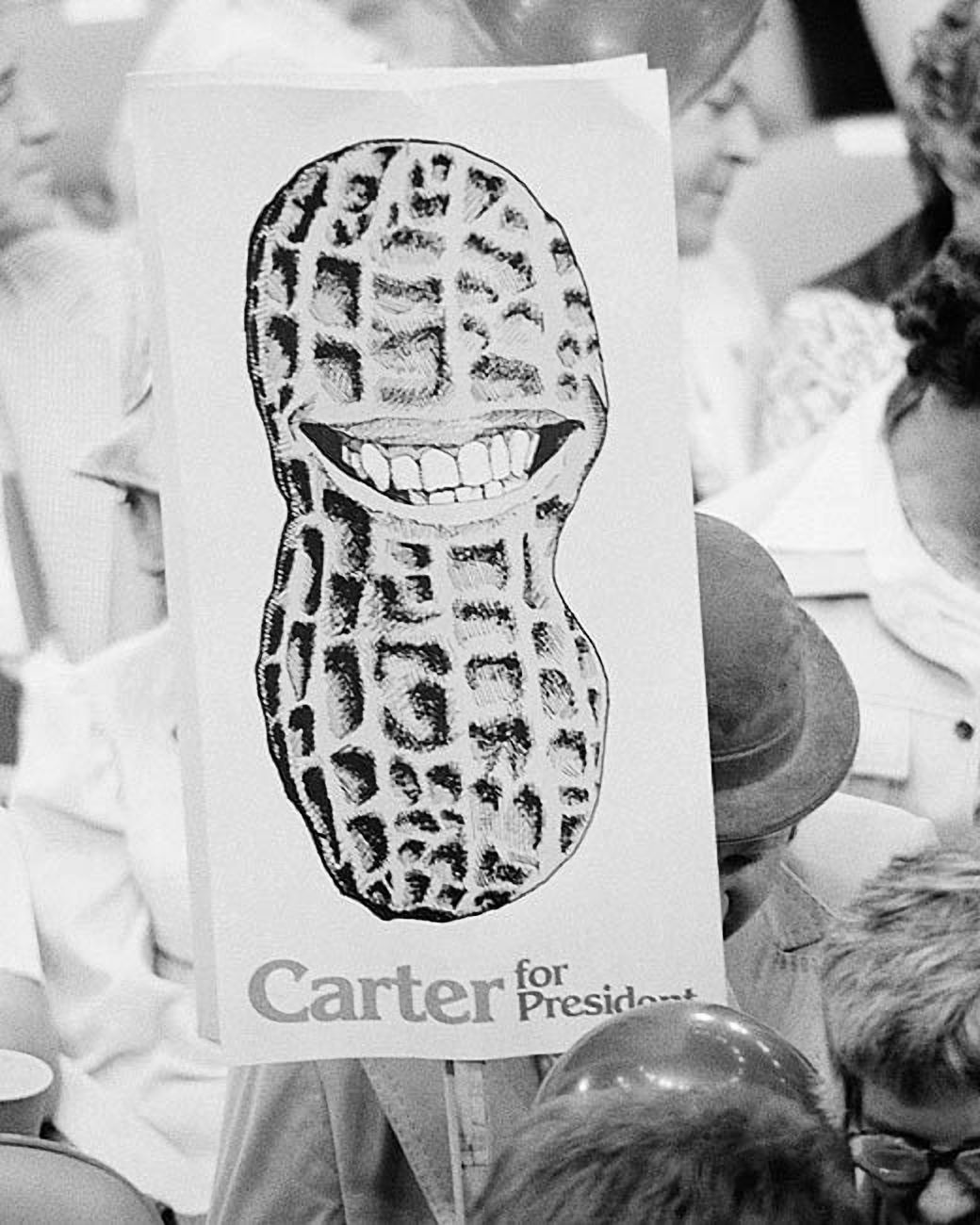 Jimmy Carter Supporter Peanut Sign NYC 1976 - 20x30 Inch Glossy ...