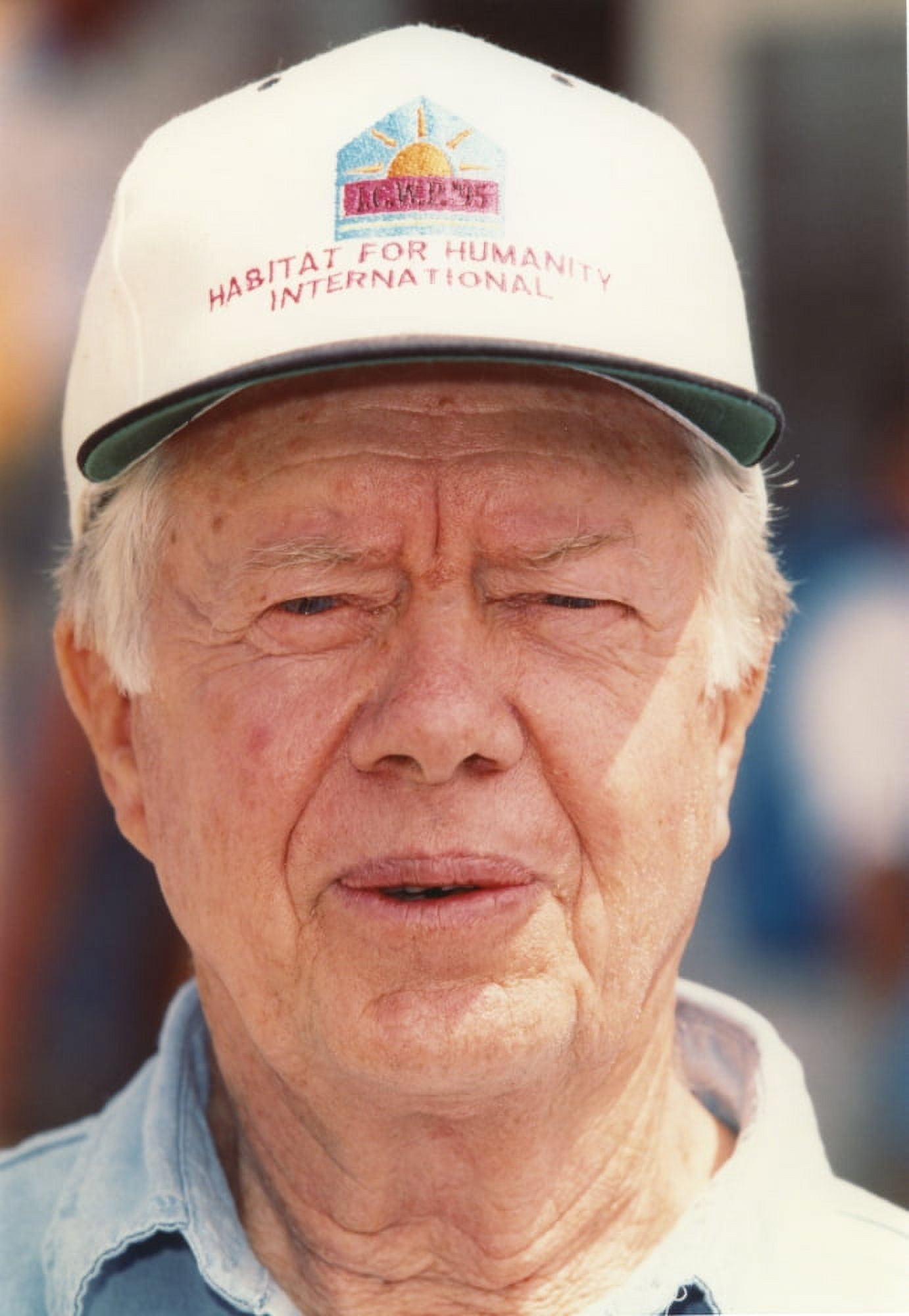 Jimmy Carter wearing a White Cap in a Close up Portrait Photo Print (8 ...