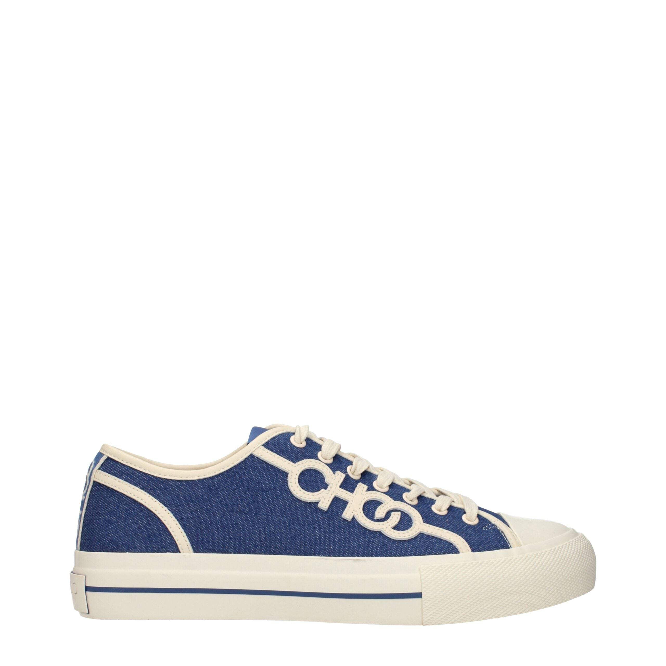 Jimmy Choo Blue Fabric Low Tops - Walmart.com