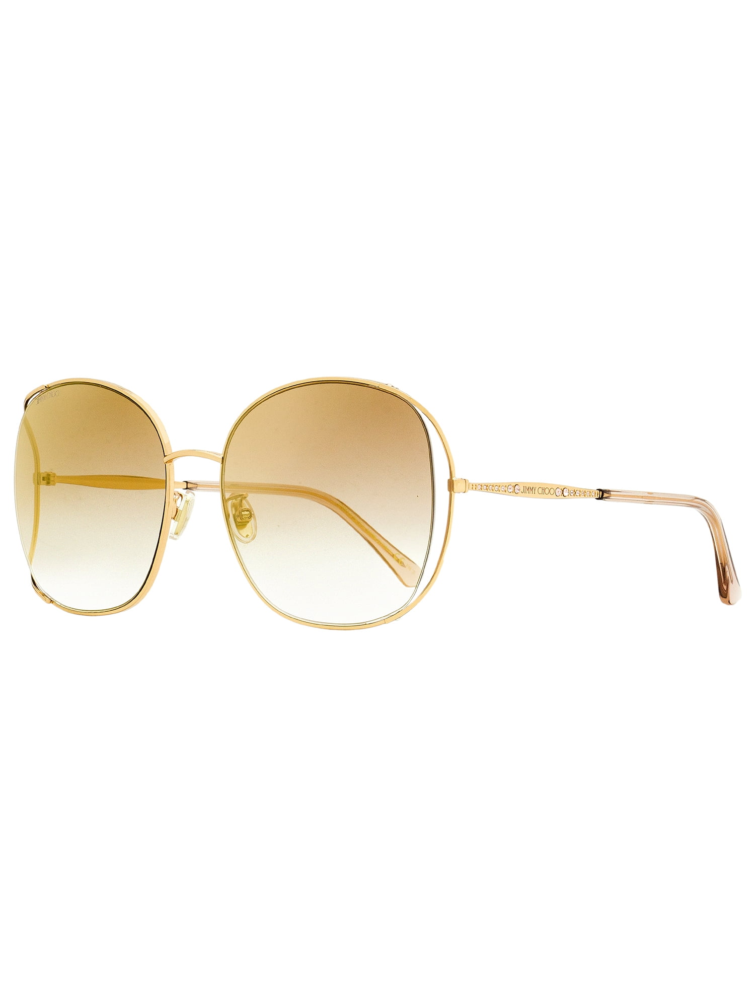 Jimmy Choo Brown Shaded Gold Oversized Ladies Sunglasses TINKA/G/SK ...