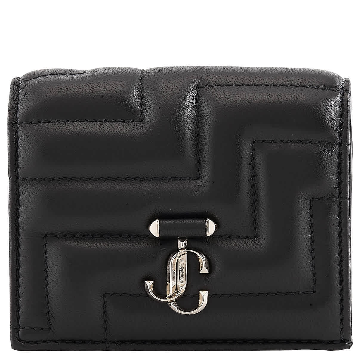 Jimmy Choo Hanne JC Emblem Leather Wallet - Walmart.com