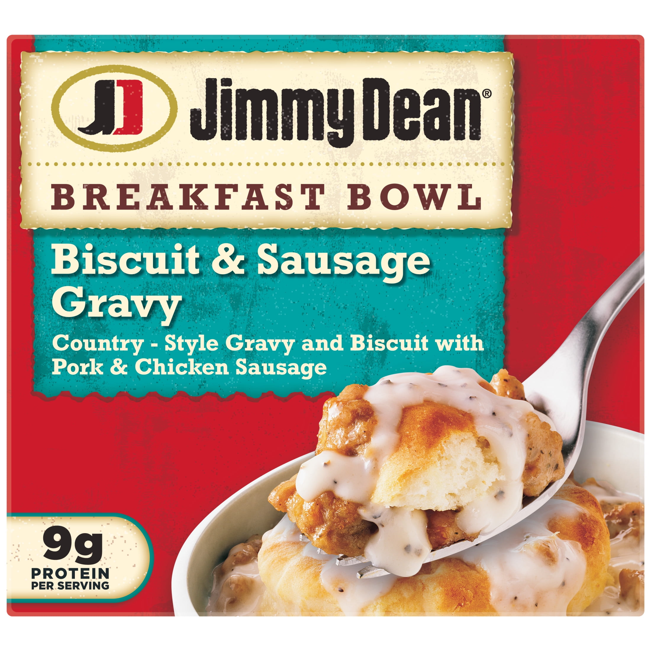 Jimmy Dean Biscuit & Sausage Gravy Breakfast Bowl, 9 oz (Frozen ...