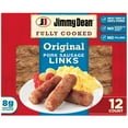 Jimmy Dean Fully Cooked Original Pork Sausage Links, 9.6 oz, 12 Count ...