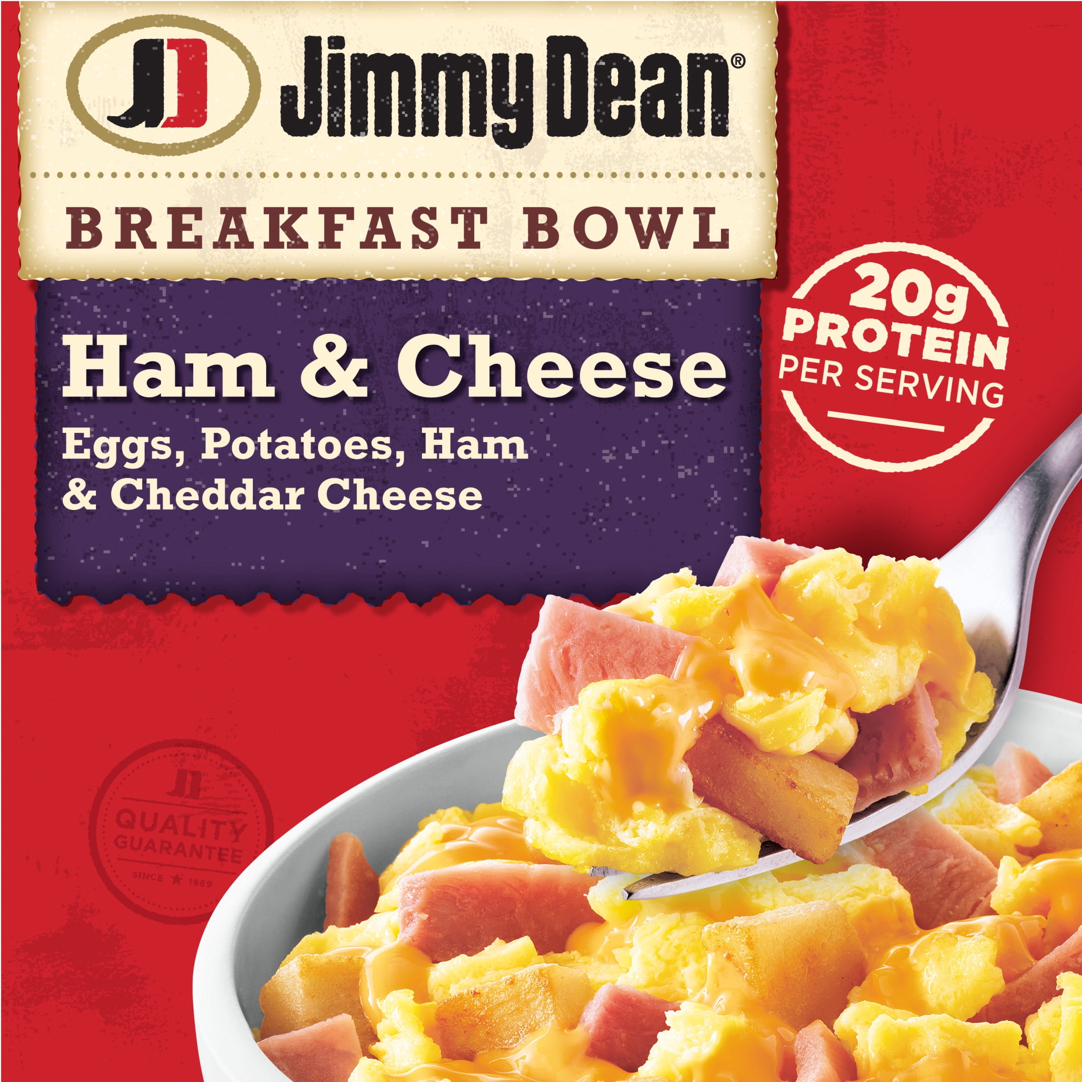 Jimmy Dean Ham & Cheese Breakfast Bowl, 7 oz (Frozen) - Walmart.com