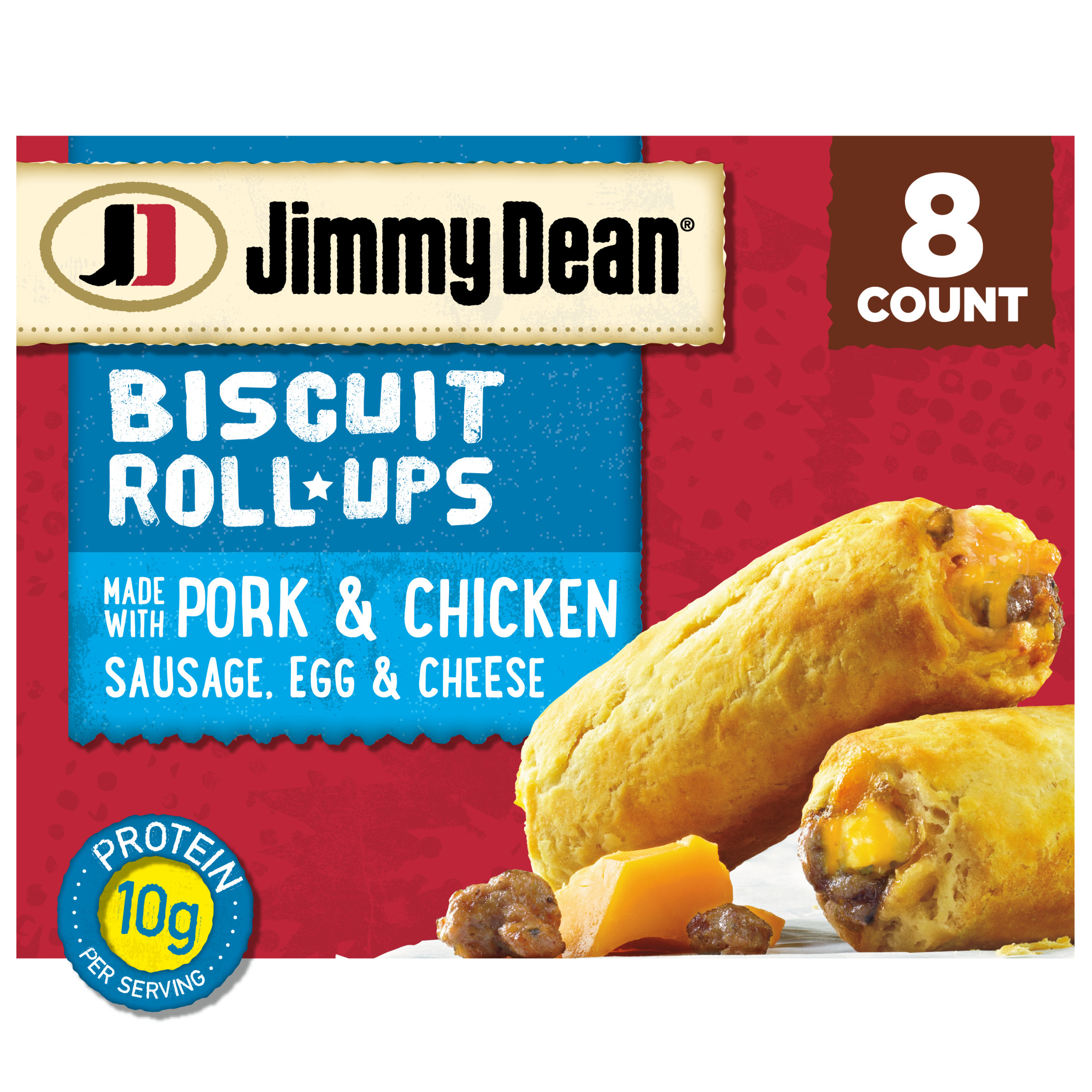 Jimmy Dean Sausage Egg & Cheese Biscuit Sandwich, 18 oz, 4 Ct (Frozen ...