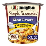 Jimmy Dean Simple Scrambles Meat Lovers, Hot Microwave Prepared Egg ...
