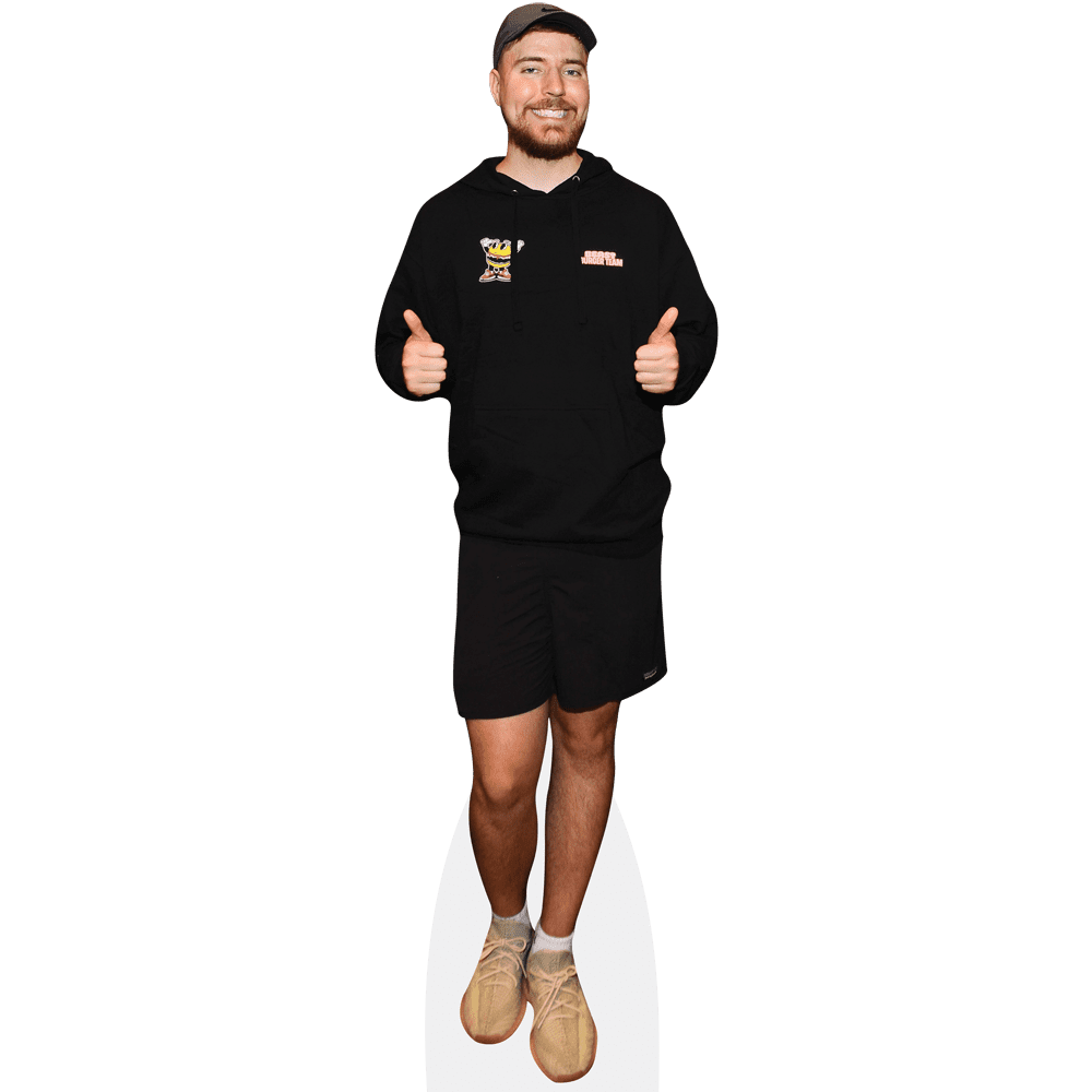 Jimmy Donaldson (Shorts) Lifesize Cardboard Cutout Standee - Walmart.com