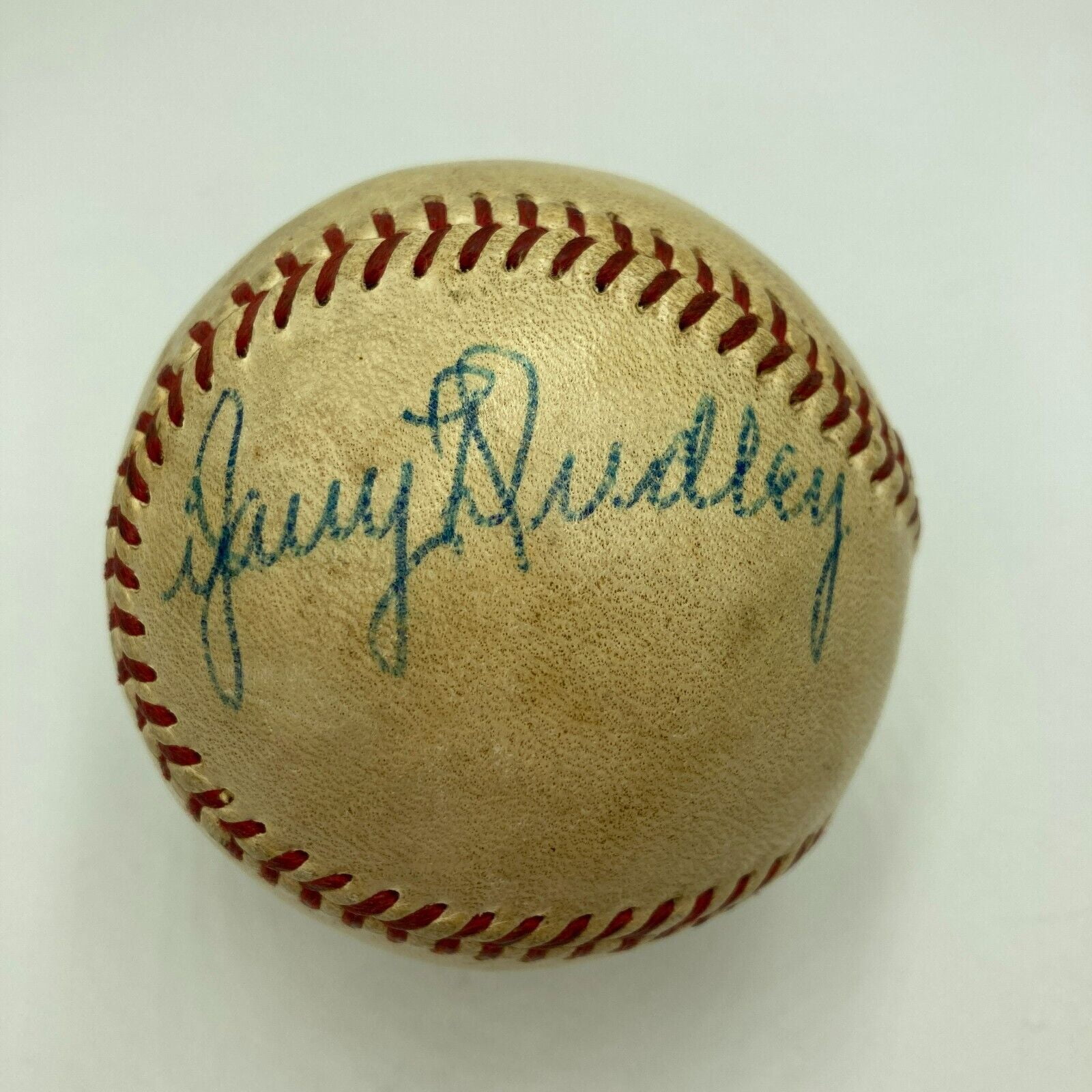 Jimmy Dudley Single Signed 1954 American League Baseball JSA COA ...