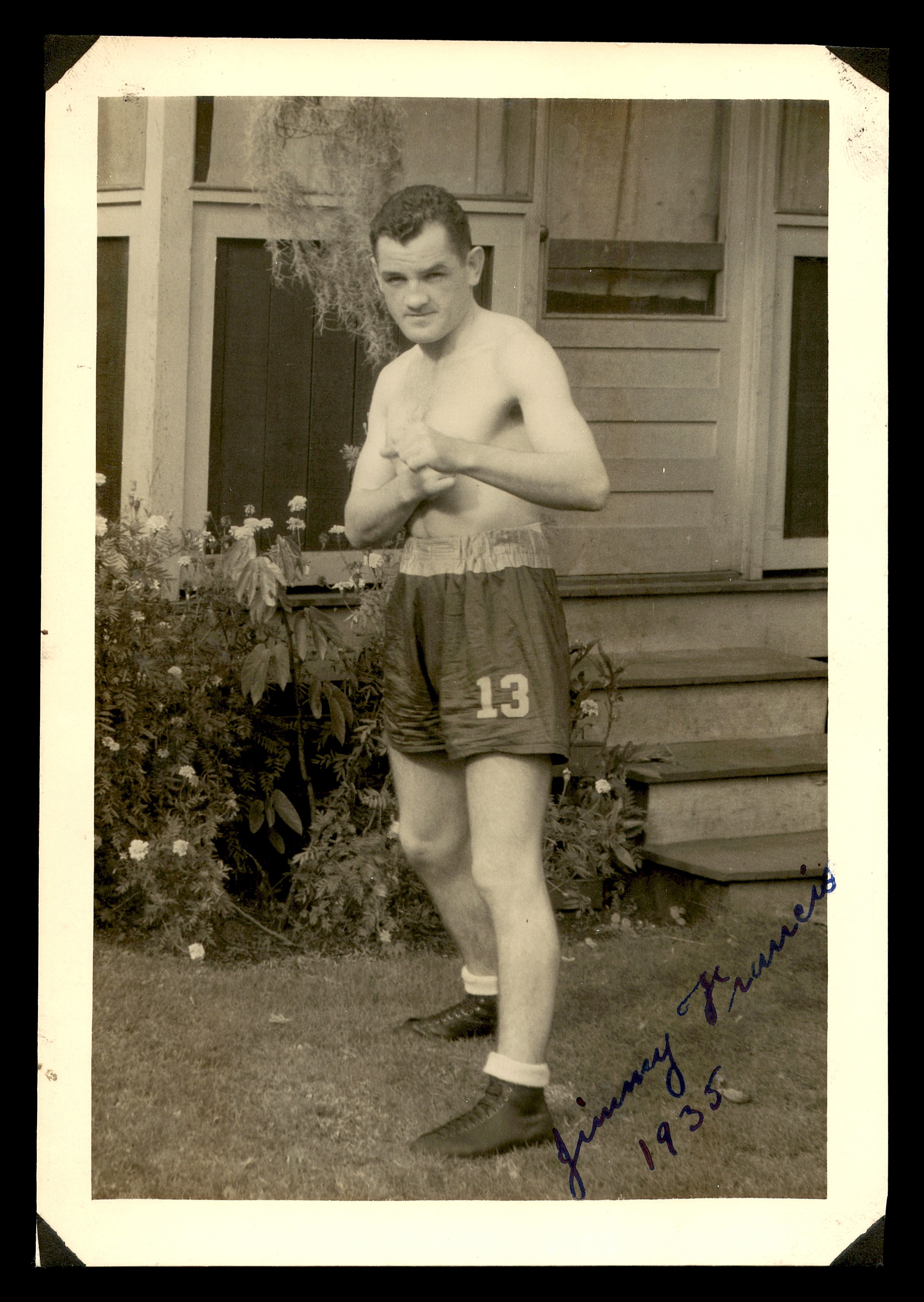 Jimmy Francis Autographed 4.5x6.5 Photo Boxer "1935" SKU #179772 ...