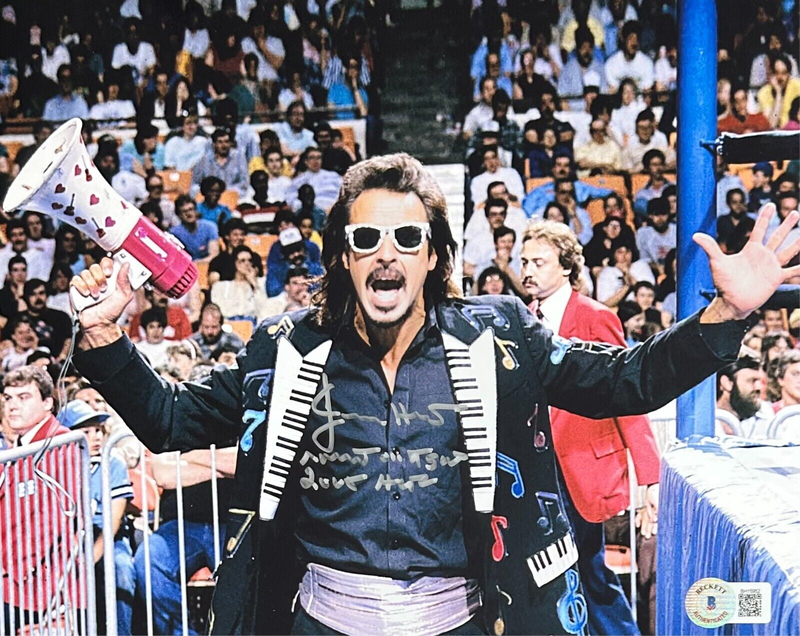Jimmy Hart Signed Autograph 8x10 Singer Beckett Authentic #3 Mouth of ...