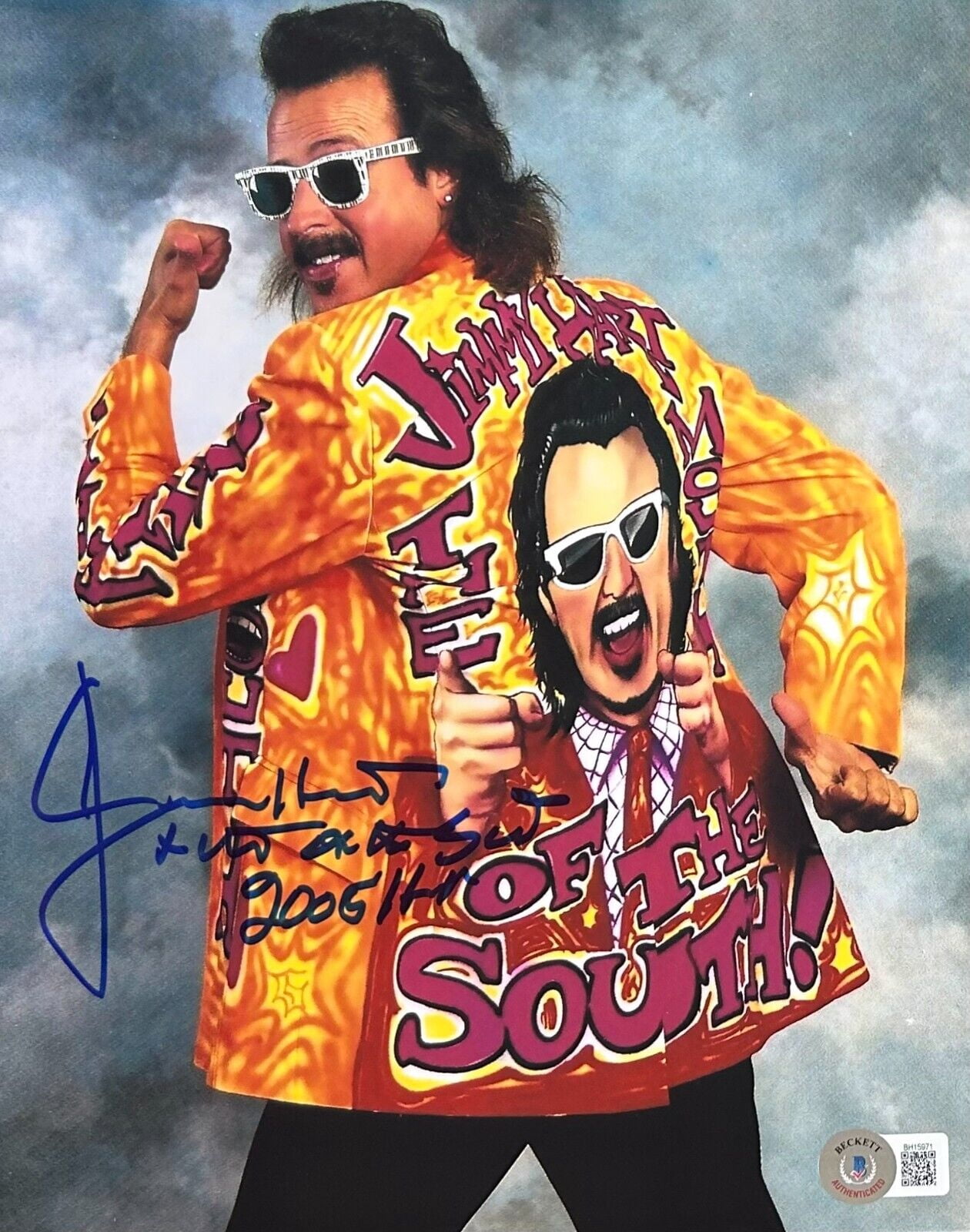Jimmy Hart Signed Autograph 8x10 Singer Beckett Authentic #6 Mouth of ...