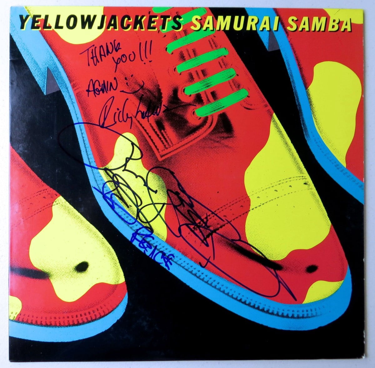 Jimmy Haslip Ricky Lawson Dual Autographed Album Cover Yellowjackets ...